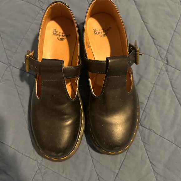 Dr. Martens | Shoes | Dr Martens Black Flats With Classic Mary Jane ...